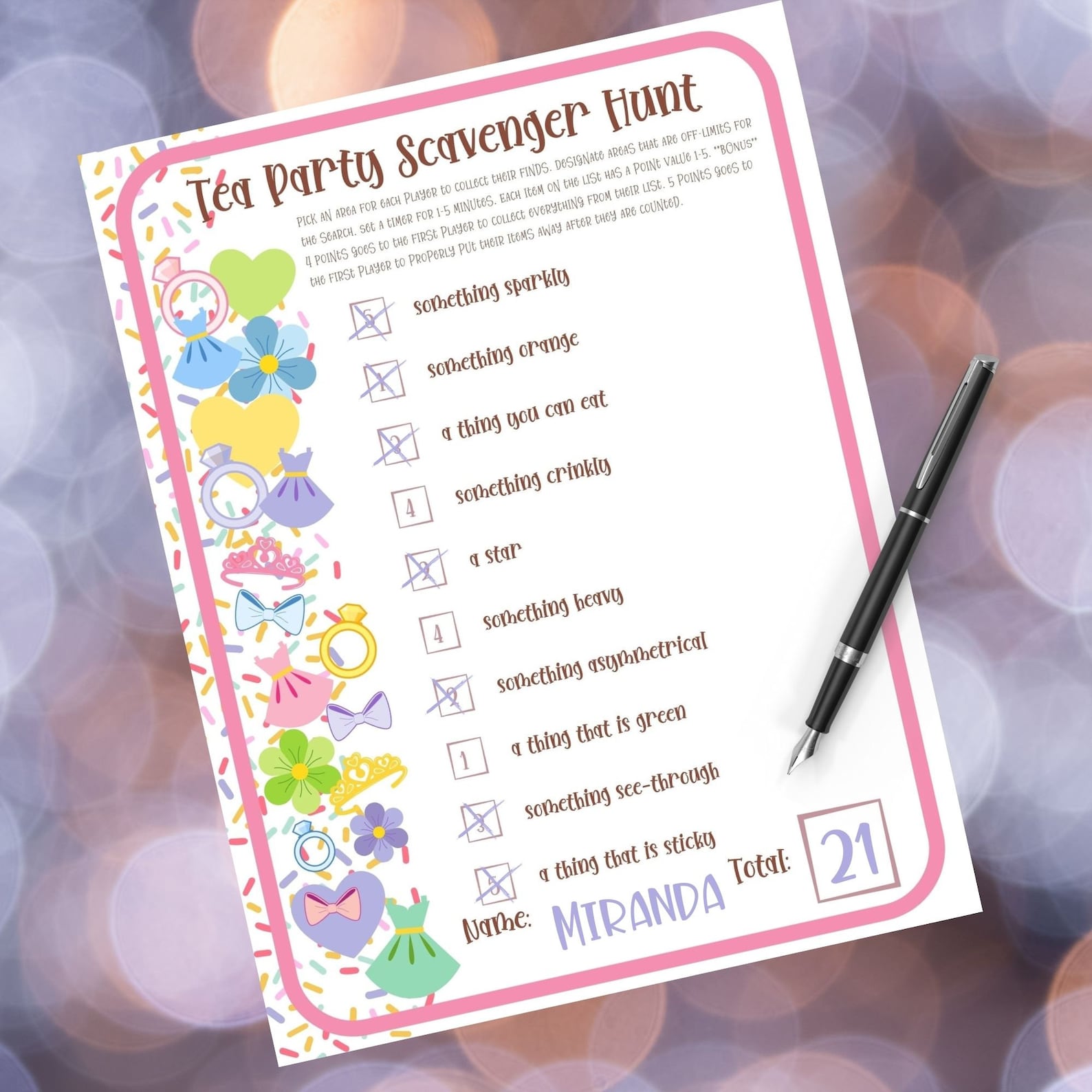 Tea Party Scavenger Hunt for Kids - Indoor Fun and Adventure With ...
