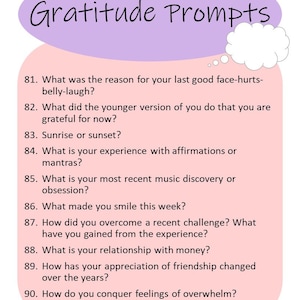 100 Meaningful Gratitude Prompts, Gratitude Questions, Writing Prompts ...
