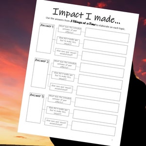 End of Year Reflection Workbook, Self-guided Workbook, Thought ...