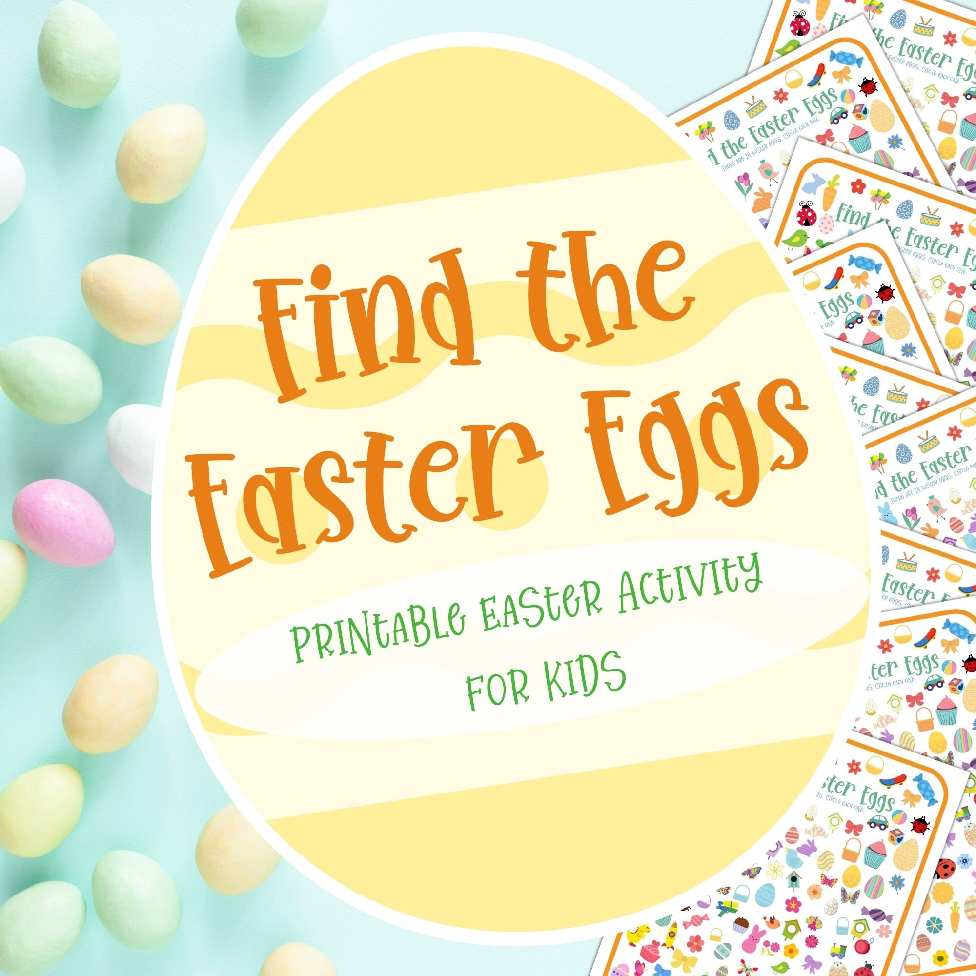 Find the Easter Eggs - Printable Activity for Kids - Etsy