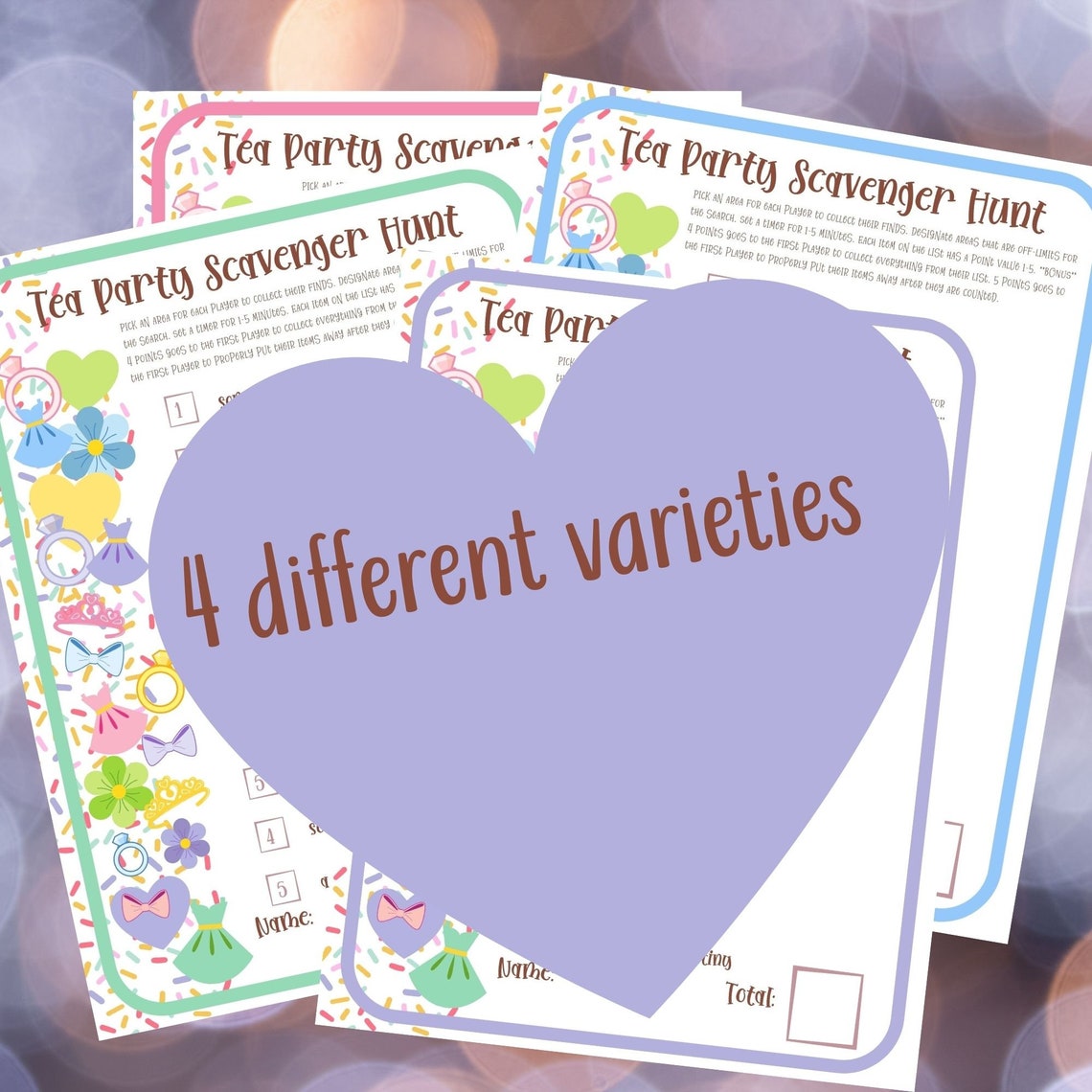 Tea Party Scavenger Hunt for Kids Indoor Fun and Adventure With ...