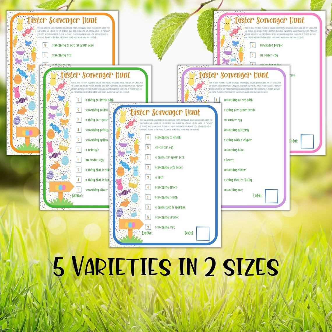 Easter Scavenger Hunt - Printable Activity for Kids - Etsy