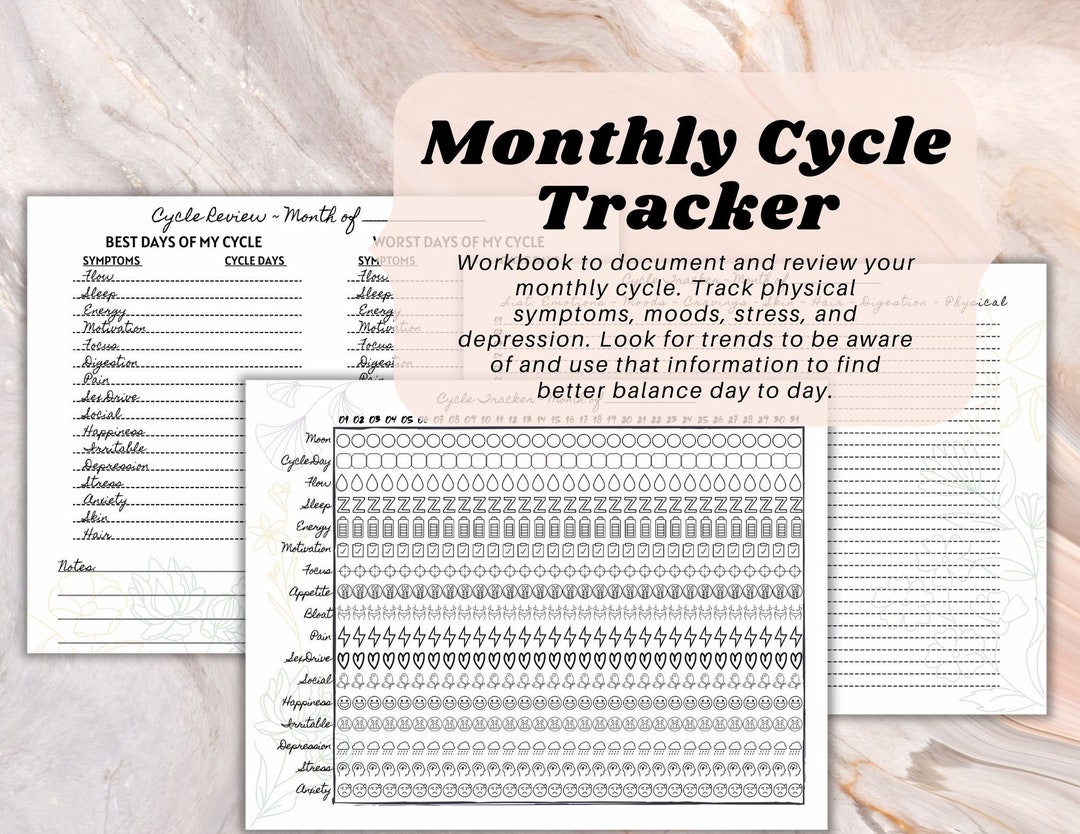 Private Period Tracker, Moon Cycle Tracker, Period Tracker, Monthly ...