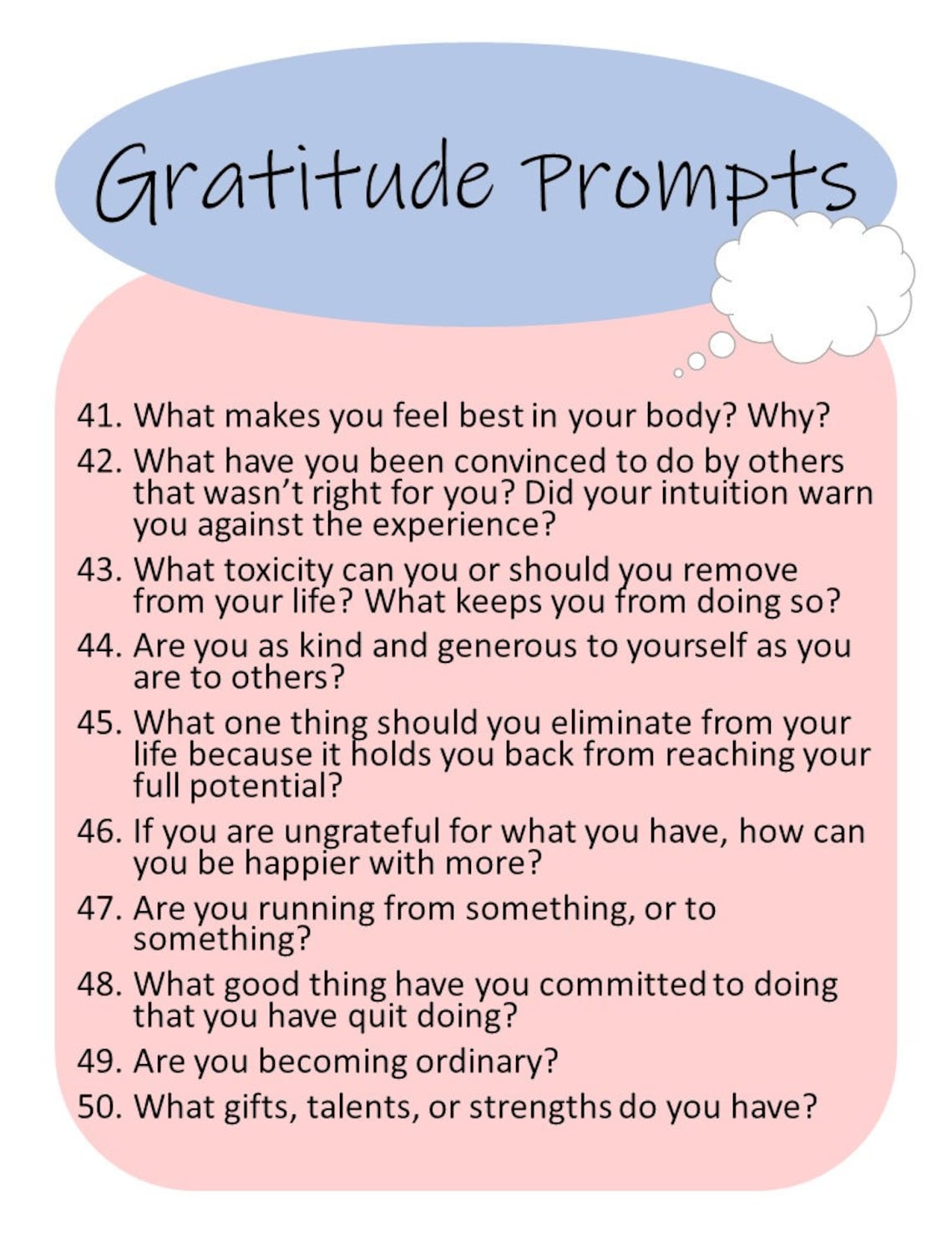 100 Meaningful Gratitude Prompts, Gratitude Questions, Writing Prompts ...