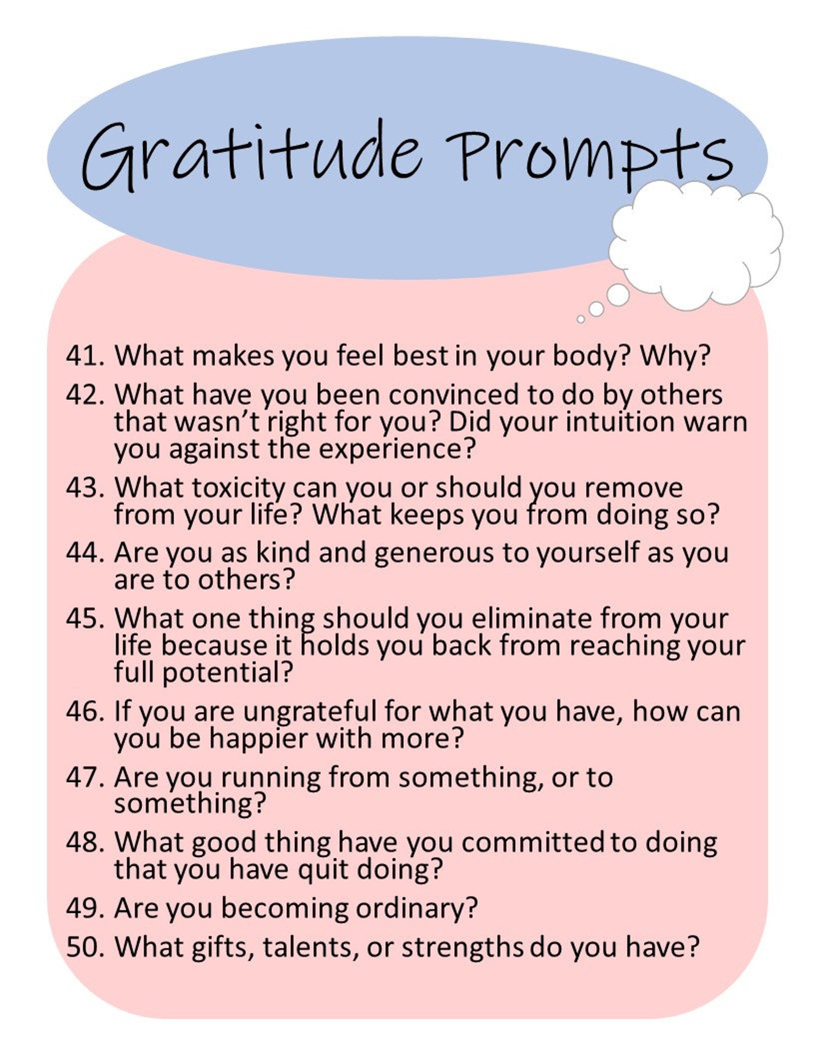 100 Meaningful Gratitude Prompts, Gratitude Questions, Writing Prompts ...