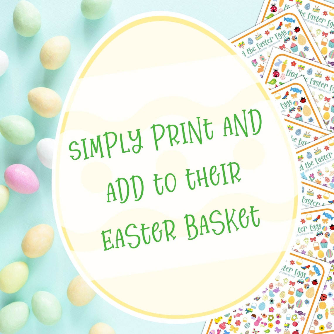Find the Easter Eggs - Printable Activity for Kids - Etsy