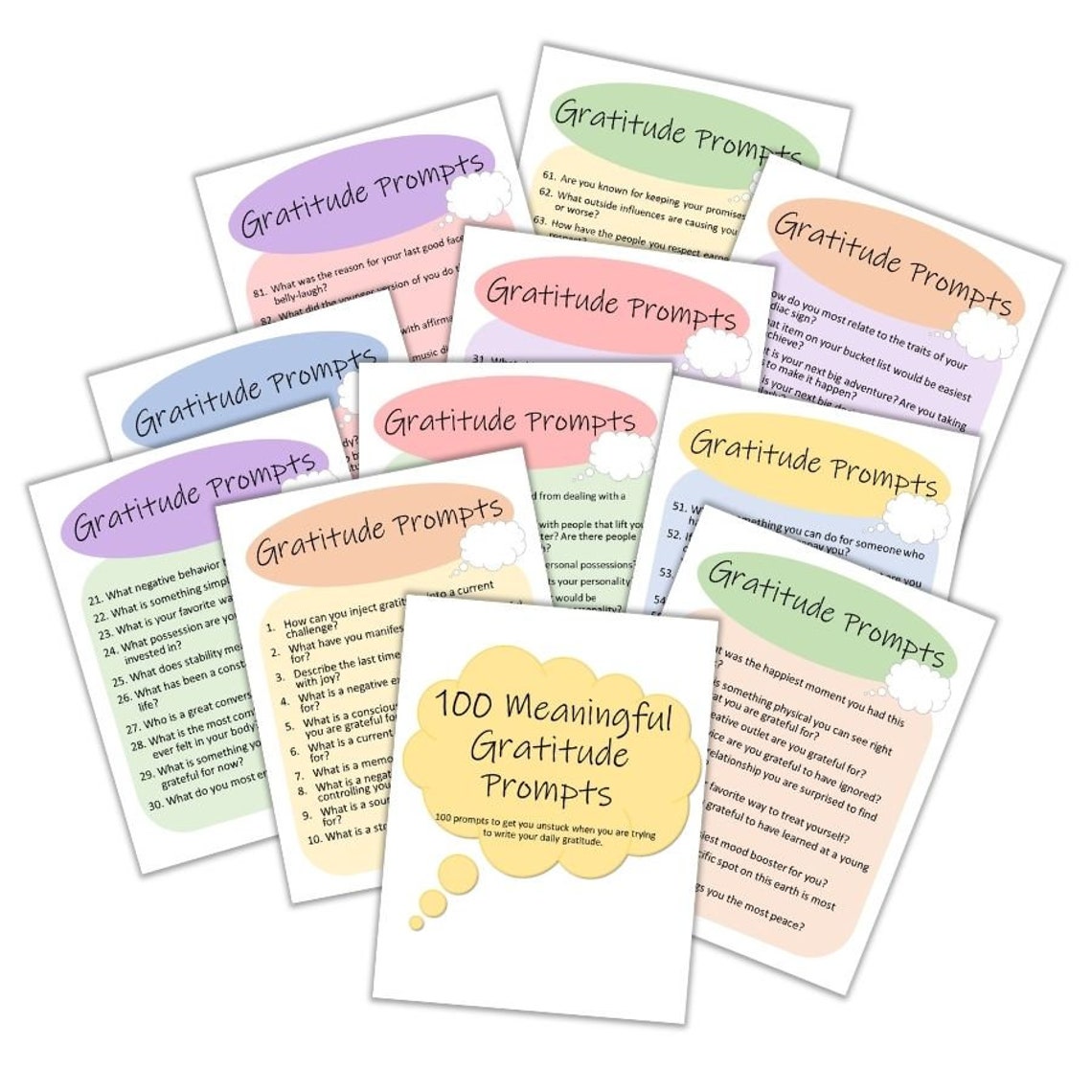 100 Meaningful Gratitude Prompts, Gratitude Questions, Writing Prompts ...