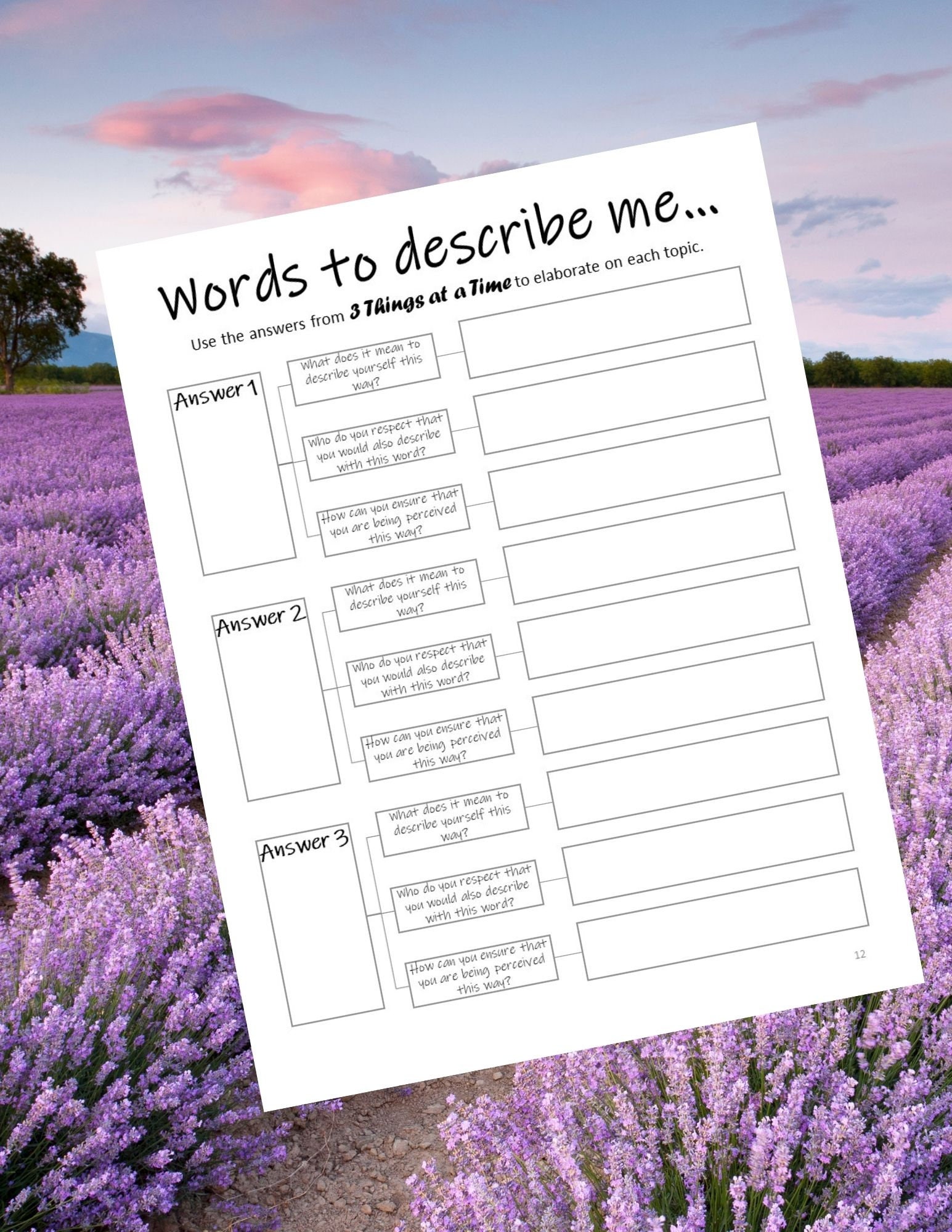 End of Year Reflection Workbook, Self-guided Workbook, Thought ...