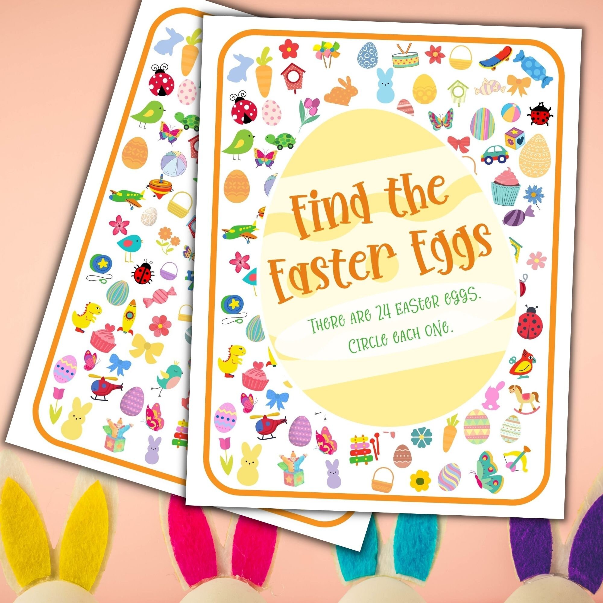 Find the Easter Eggs - Printable Activity for Kids - Etsy