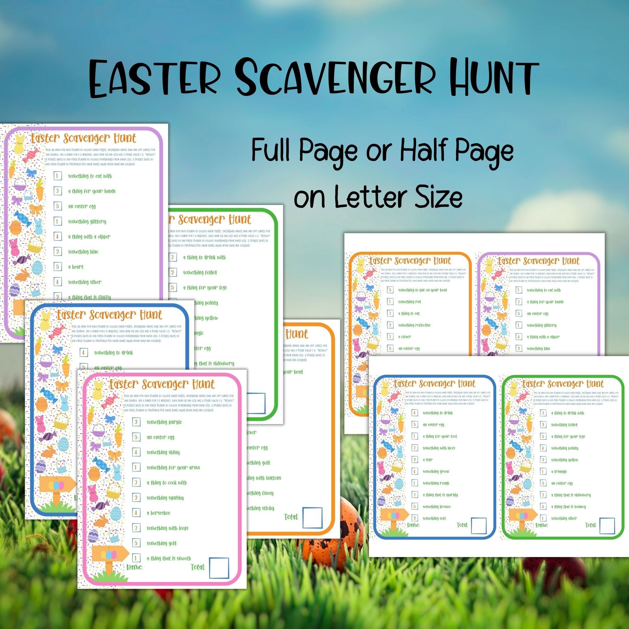 Easter Scavenger Hunt - Printable Activity for Kids - Etsy