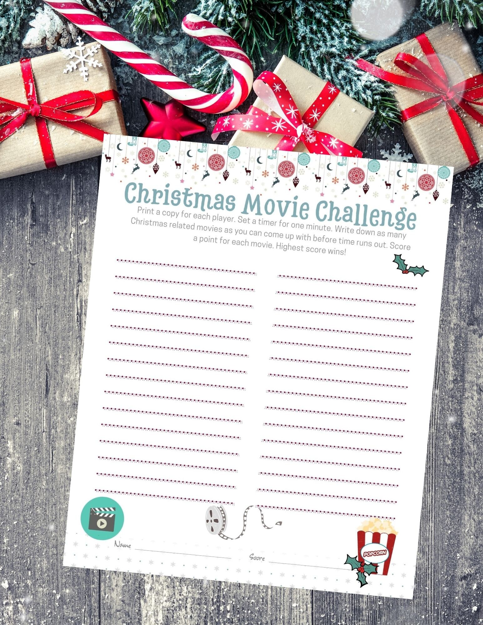 Christmas Activity Printable, Neighborhood Scavenger Hunt, Printable ...