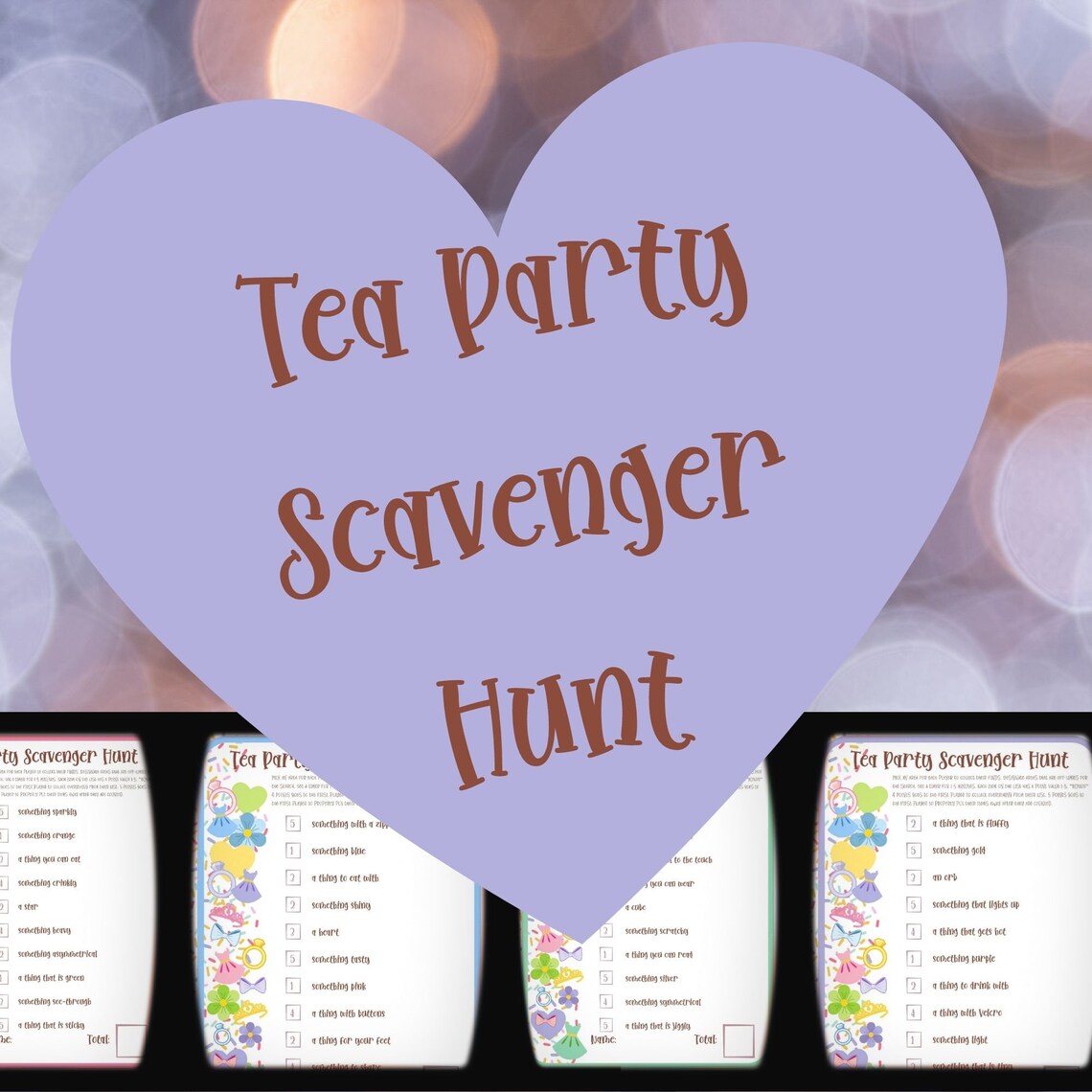 Tea Party Scavenger Hunt for Kids - Indoor Fun and Adventure With ...