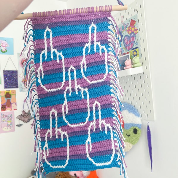 Crochet Middle Finger Pattern - Etsy
