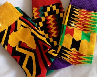 African Print Socks - Etsy