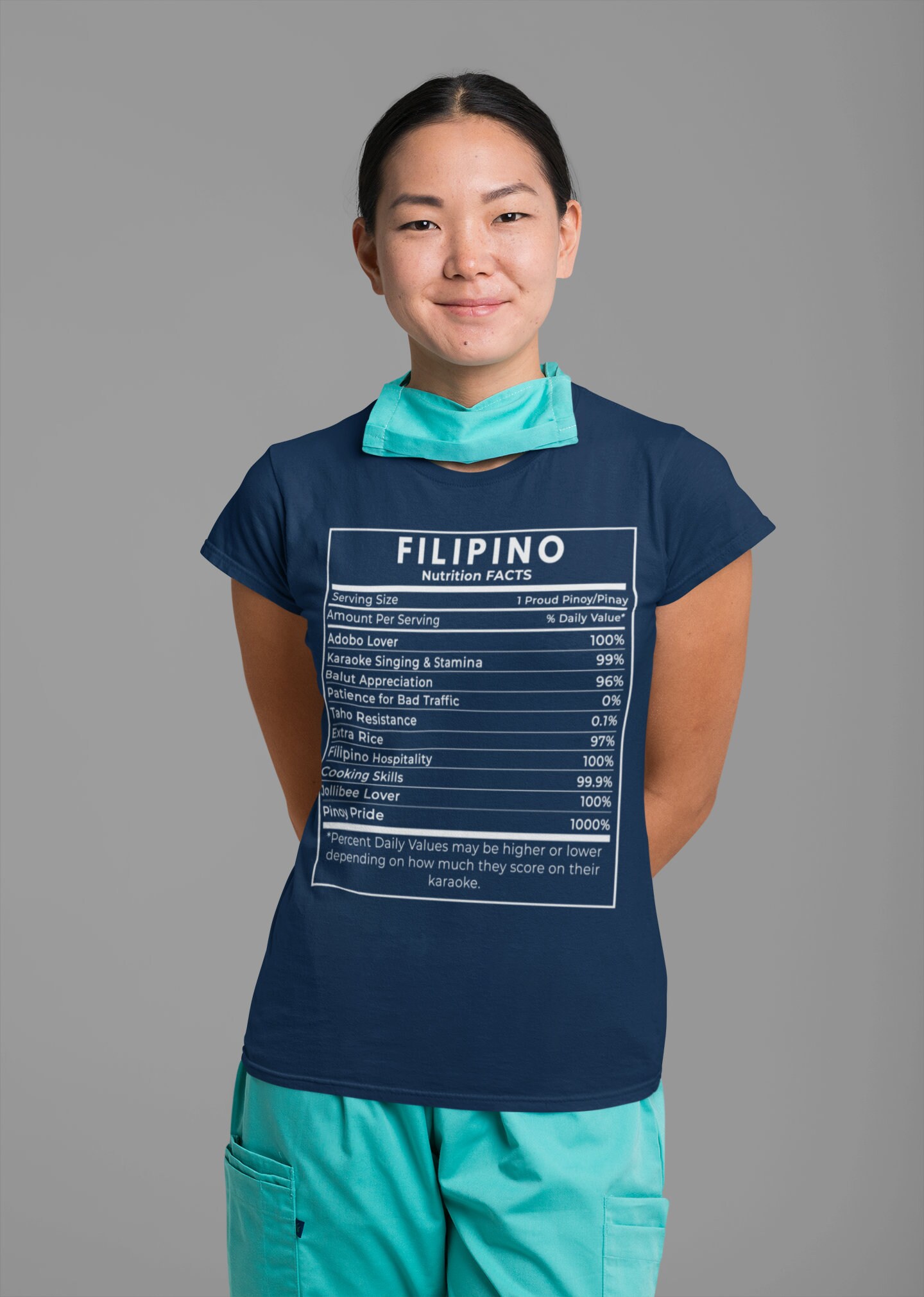 Filipino Nutrifacts Filipino Funny Nutrition Facts T-shirt - Etsy