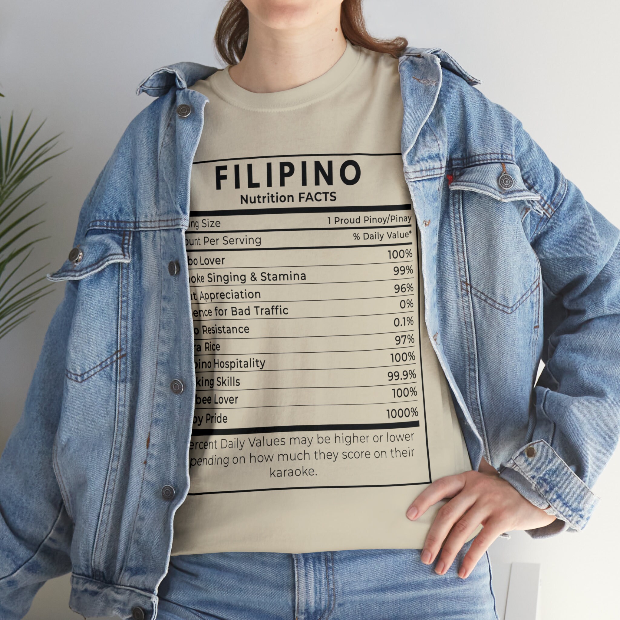 Black or Navy Filipino Nutrifacts Filipino Funny Nutrition Facts T-shirt Pinoy Nutrifacts Shirt ...