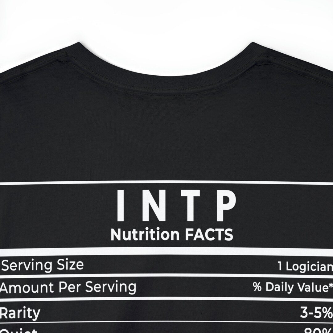 Black Navy Intp Nutrifact Unisex Heavy Cotton Tee - Intp Nutrifact ...