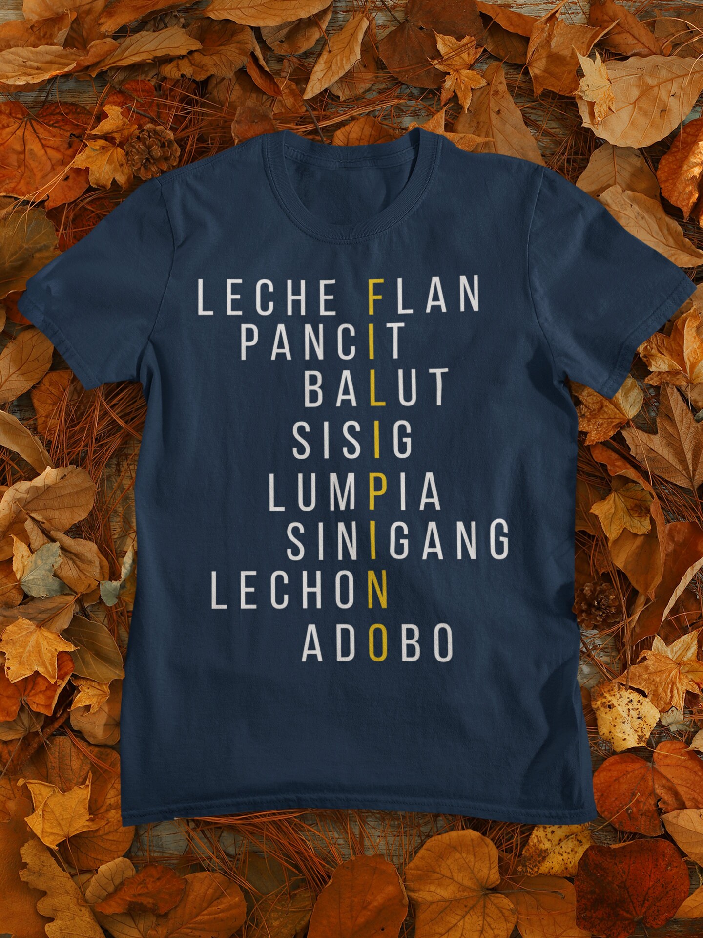 Filipino Cuisine T-shirt - Filipino Foods Minimalist Tee - Pinoy Gift ...