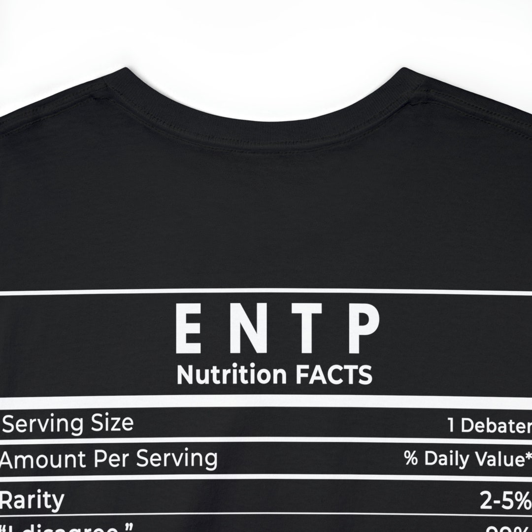 Black Navy Entp Nutrifact Unisex Heavy Cotton Tee - Entp Nutrifact ...