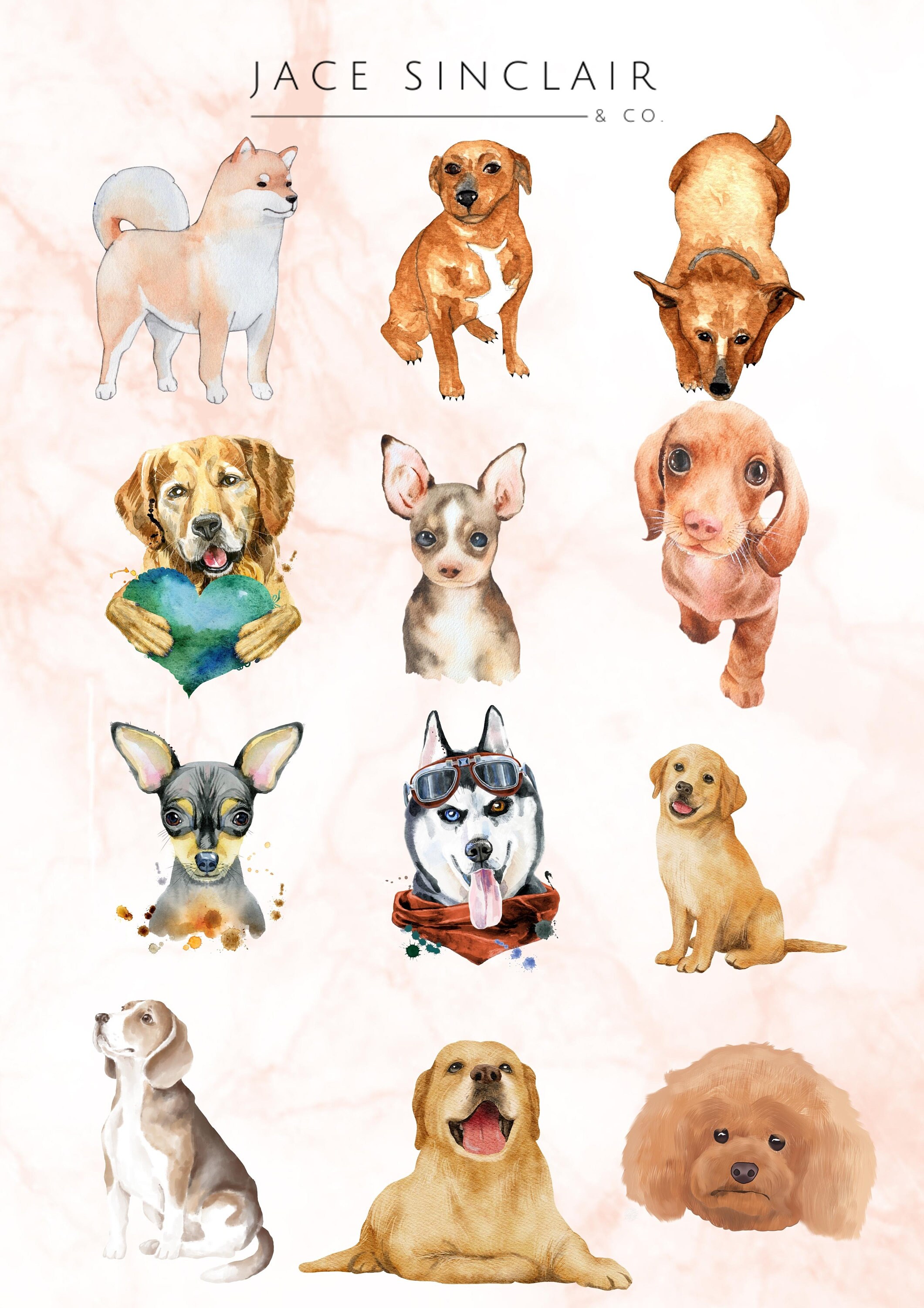 260+ Dog Sticker Pack (22 Pages) | Dog Stickers | Printable & Ready to ...