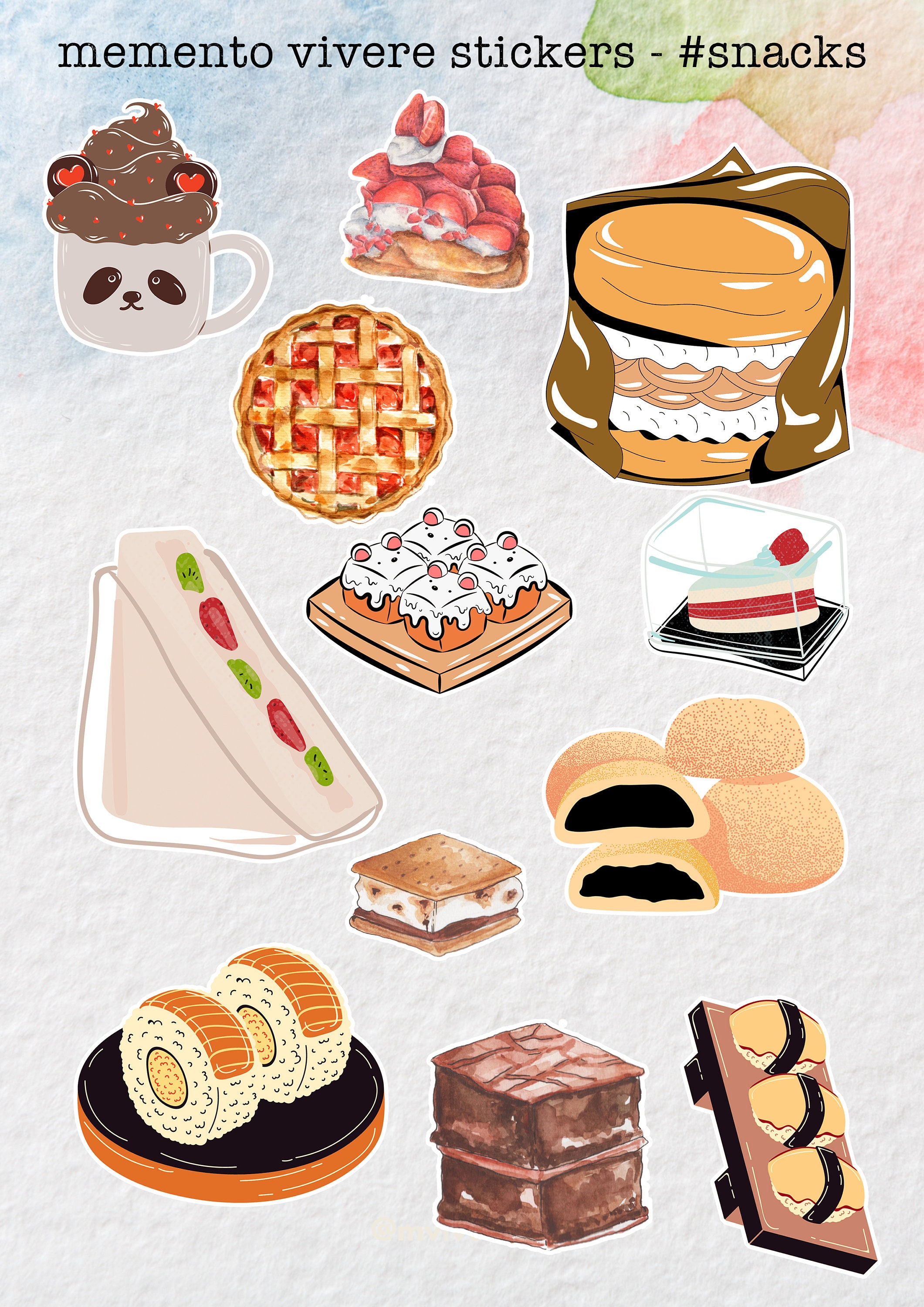 100+ Cute Asian Snack Stickers | Kawaii Food Stickers | Japanese Snacks ...