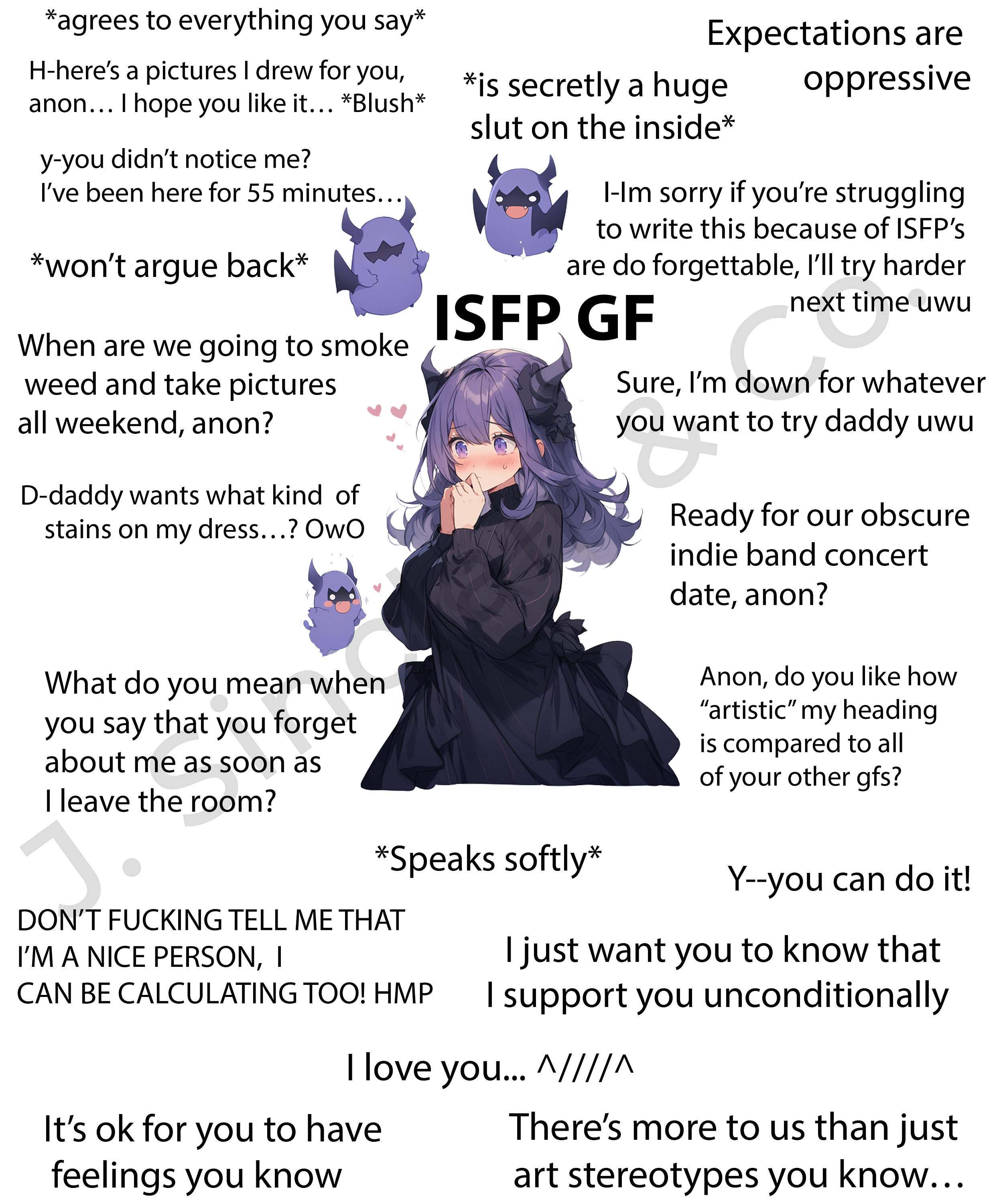 ISFP Gf - ISFP Meme - Isfp Gift - ISFP Tote Bag - Cotton Canvas Tote ...