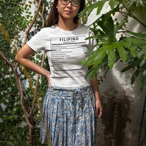 Black or Navy Filipino Nutrifacts - Filipino Funny Nutrition Facts T-shirt - Pinoy Nutrifacts ...