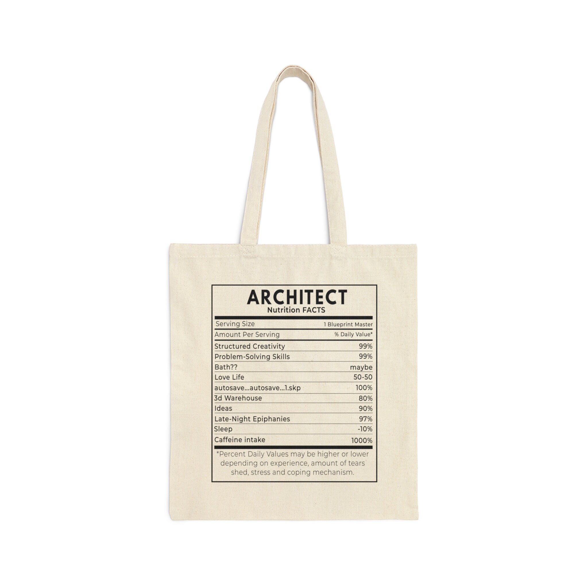 Architect Nutrifacts Tote Bag - Gift to Architects - Architect Gift ...
