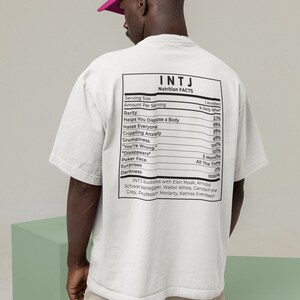 White Intj Nutrifact Unisex Heavy Cotton Tee - Intj Nutrifact Shirt for ...
