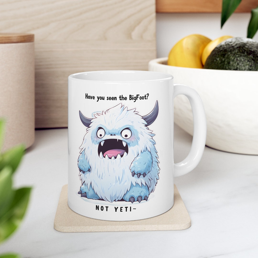 Funny Yeti Chibi Kawaii Mug Cute Yeti Gift Funny Yeti Chibi Mug ...