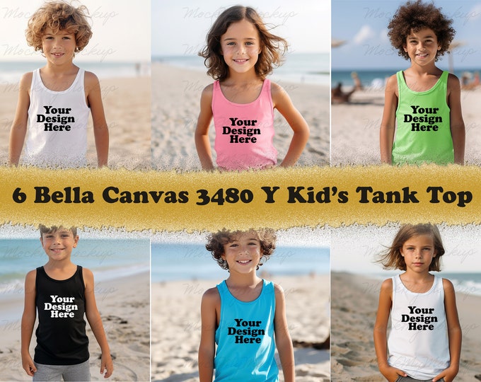 Girls Monogrammed Tank Little Girls Personalized Tank Youth Initial ...