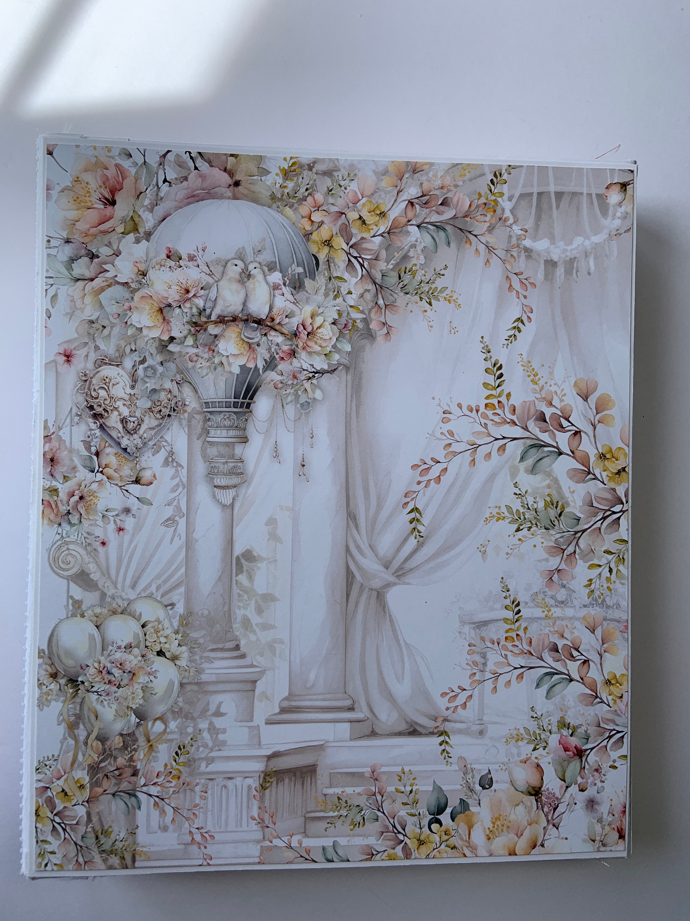 Completed Wedding Scrapbook, Wedding Anniversary Gift, Handmade Wedding ...