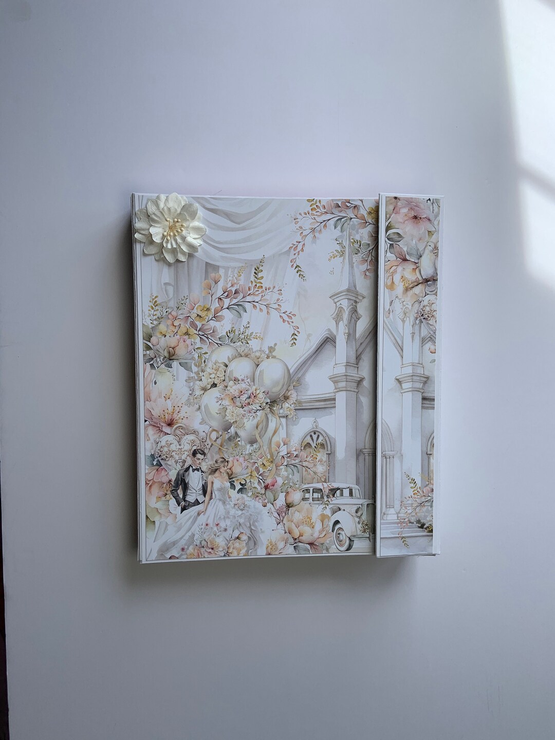 Completed Wedding Scrapbook, Wedding Anniversary Gift, Handmade Wedding ...