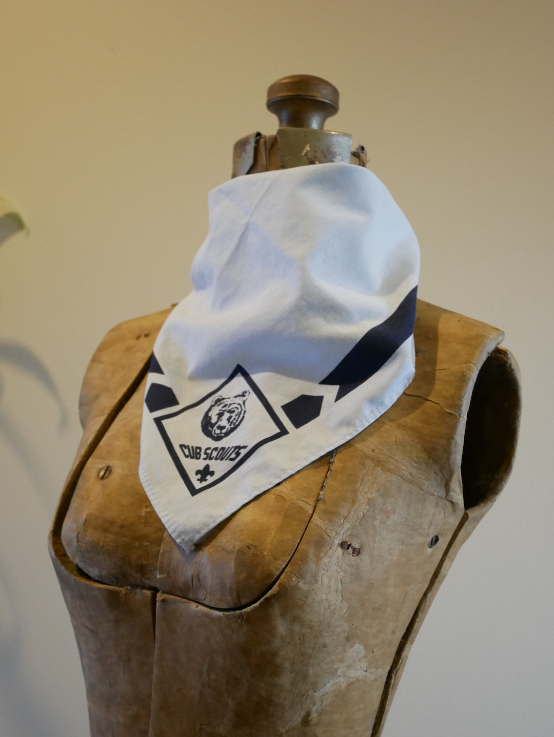 Vintage Retro Cub Scout Bandana Light Blue Navy Bear, Outdoors ...