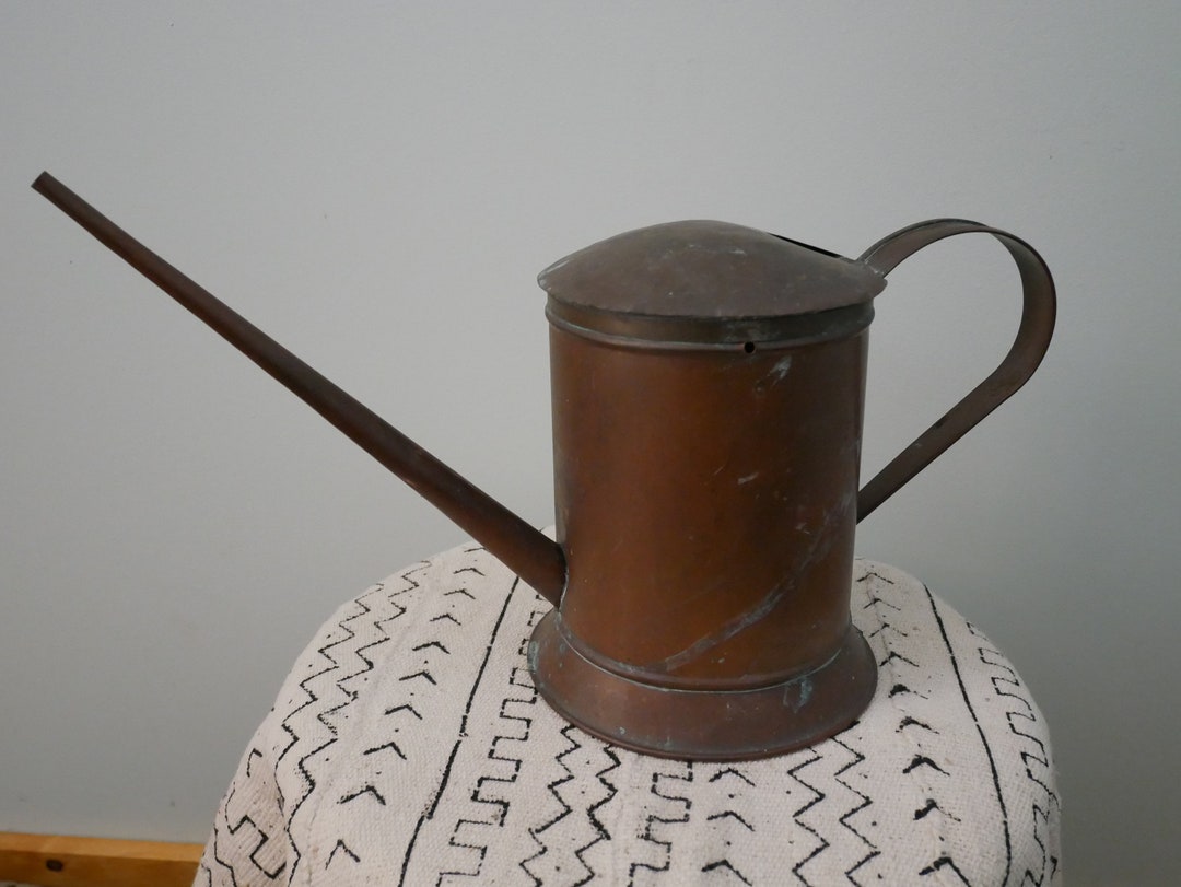 Antique Copper Watering Can Jardin Garden Farmhouse Florist Industrial ...