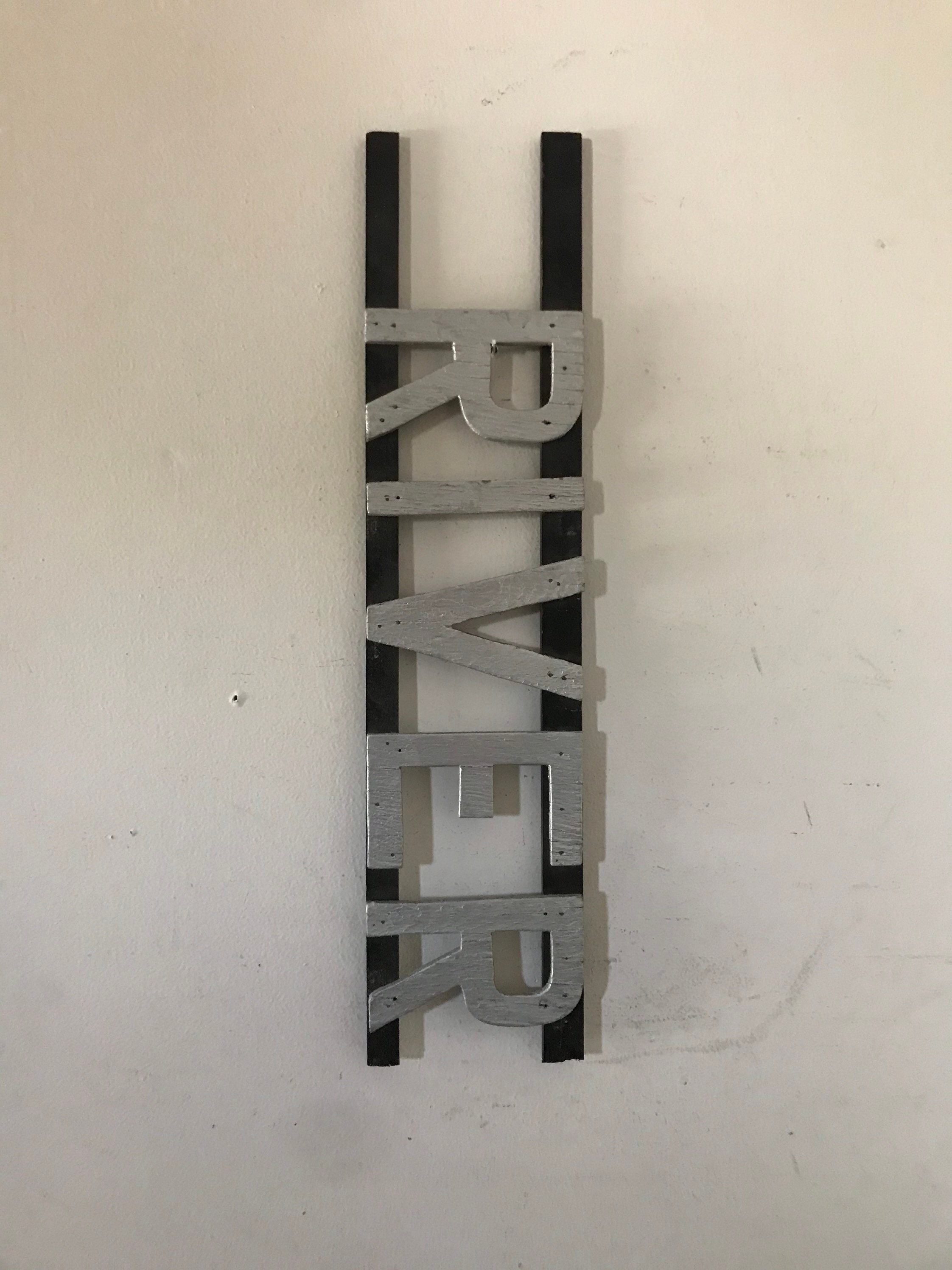 Antique Wood Sign Mid Century Wood Sign River RIVER - Etsy