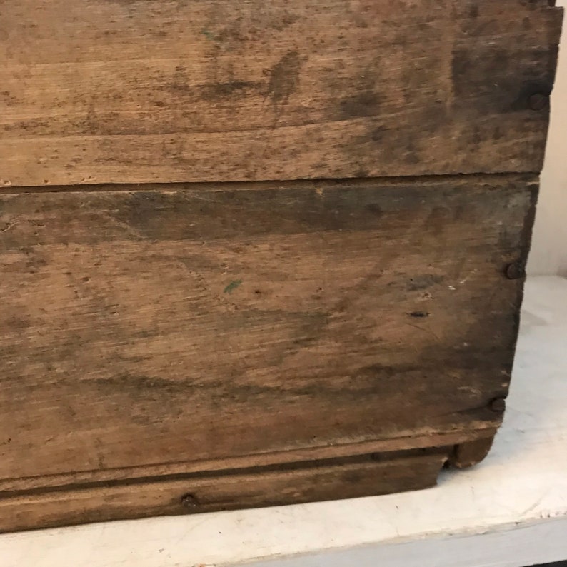 Antique Bitters Crate Primitive Wooden Medicine Vermo Ponds Liquor Box ...