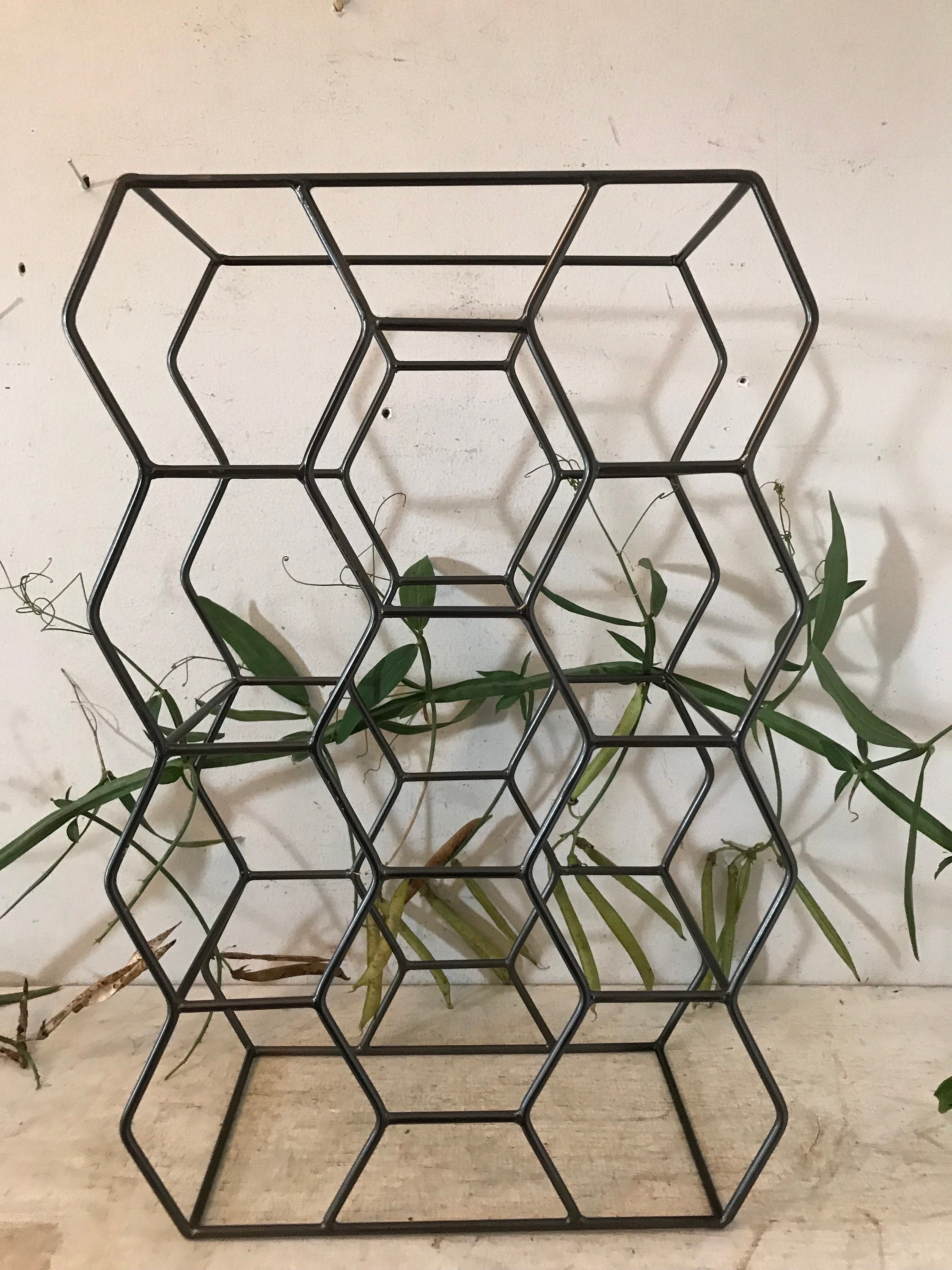 Antique Industrial Rack Beehive Mid Century Modern Metal Wine Storage ...