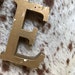 Antique Wood Letters Distressed Wood Spell Out PIE Letter P Gilded ...