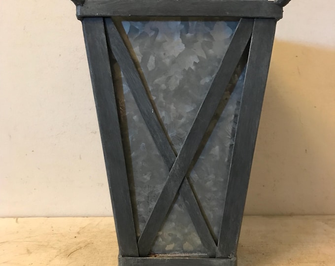 Antique French Zinc Bucket Galvanized Wire Basket Florists Garden ...