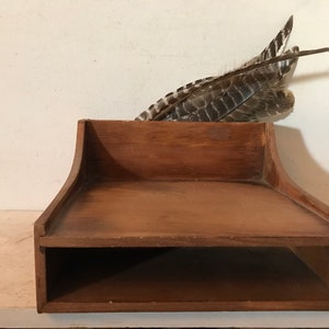Antique Danish Modern Mid Century Box Lap Desk Secretary Organizer Wood ...
