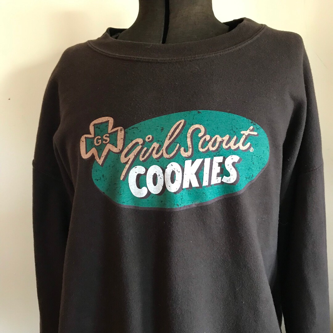 Vintage Girl Scout Cookie Sweatshirt Brown Sweatshirt - Etsy