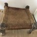 Antique Tribal Stool Indian Pidha Charpai Primitive Wood Rope Bench ...