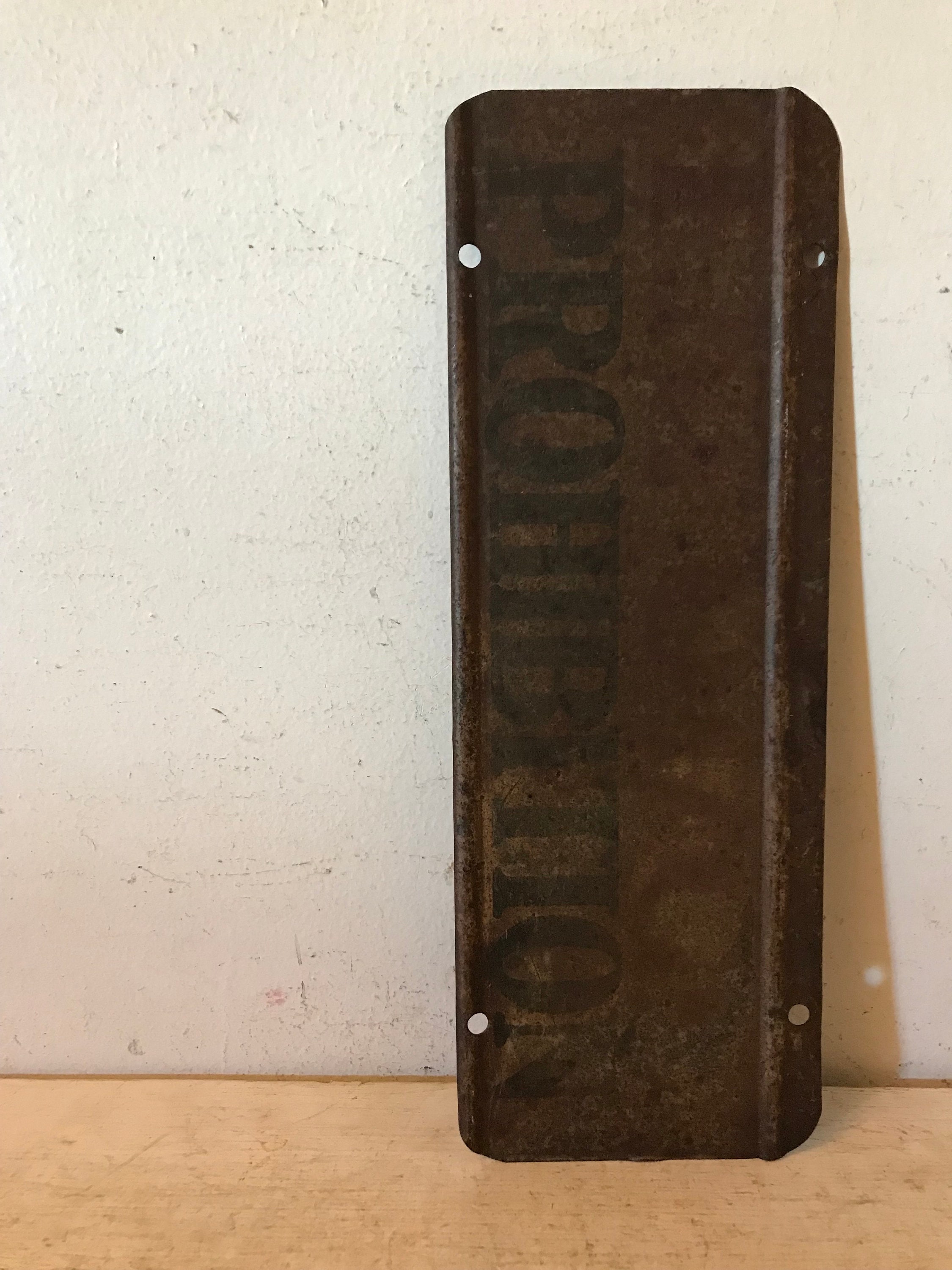 Antique Prohibition Sign Speak Easy Sign Bartender Rust Tin Farmhouse Cocktails Home Bar ...