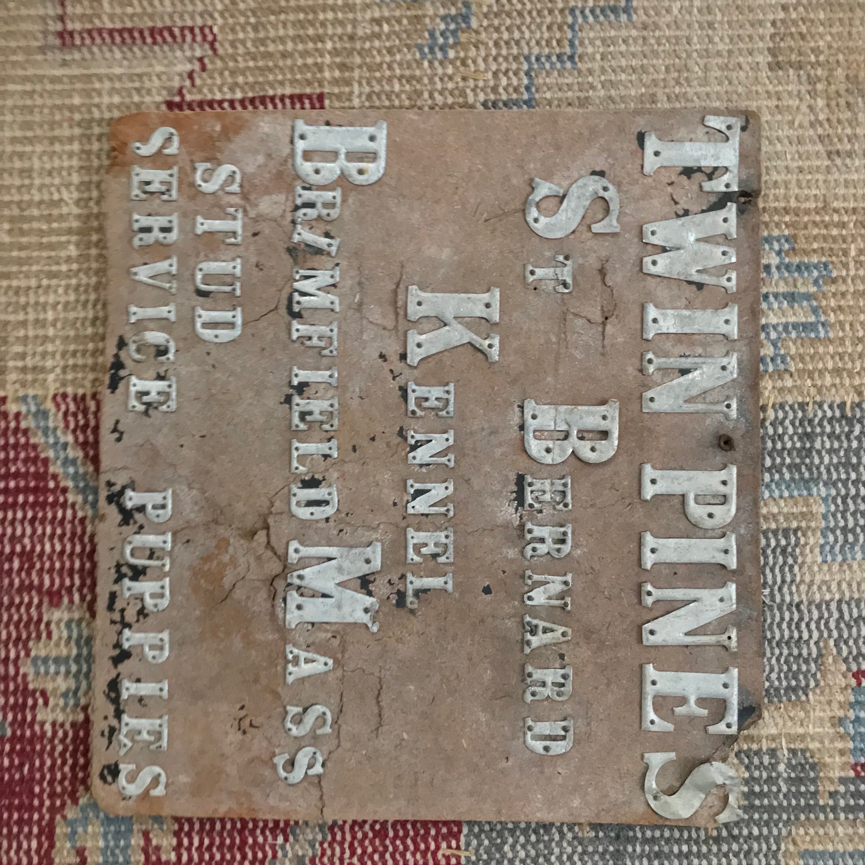 Antique Dog Sign Mid Century Dog Sign Wood Sign Sign Folk Art - Etsy