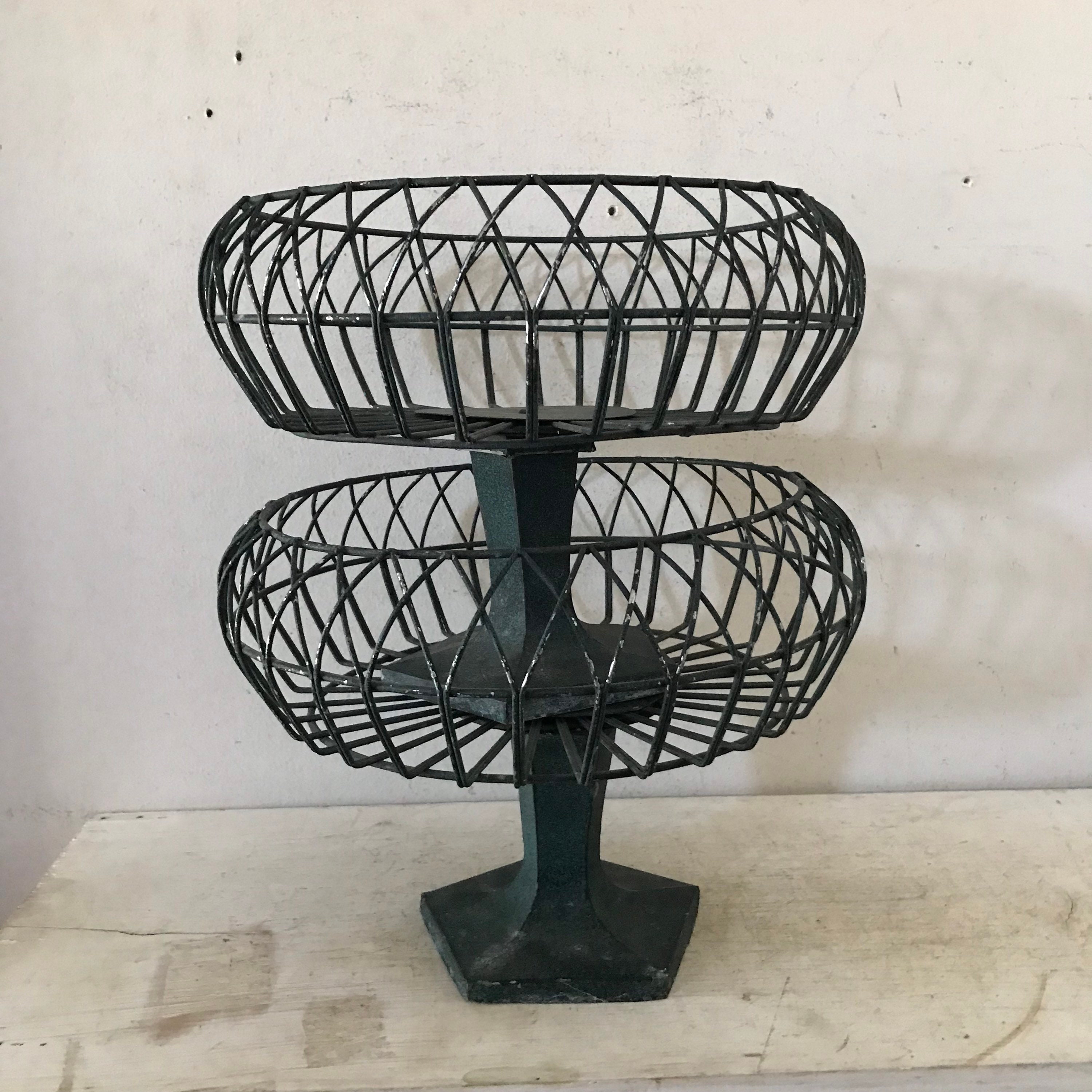 Antique French Tole Urns Art Deco Wire Urns Mid Century Stylized ...