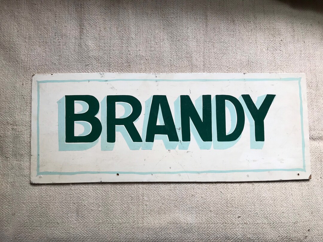 Antique French Brandy Sign Liquor Beverage Wine FRENCH Winery Cocktail ...