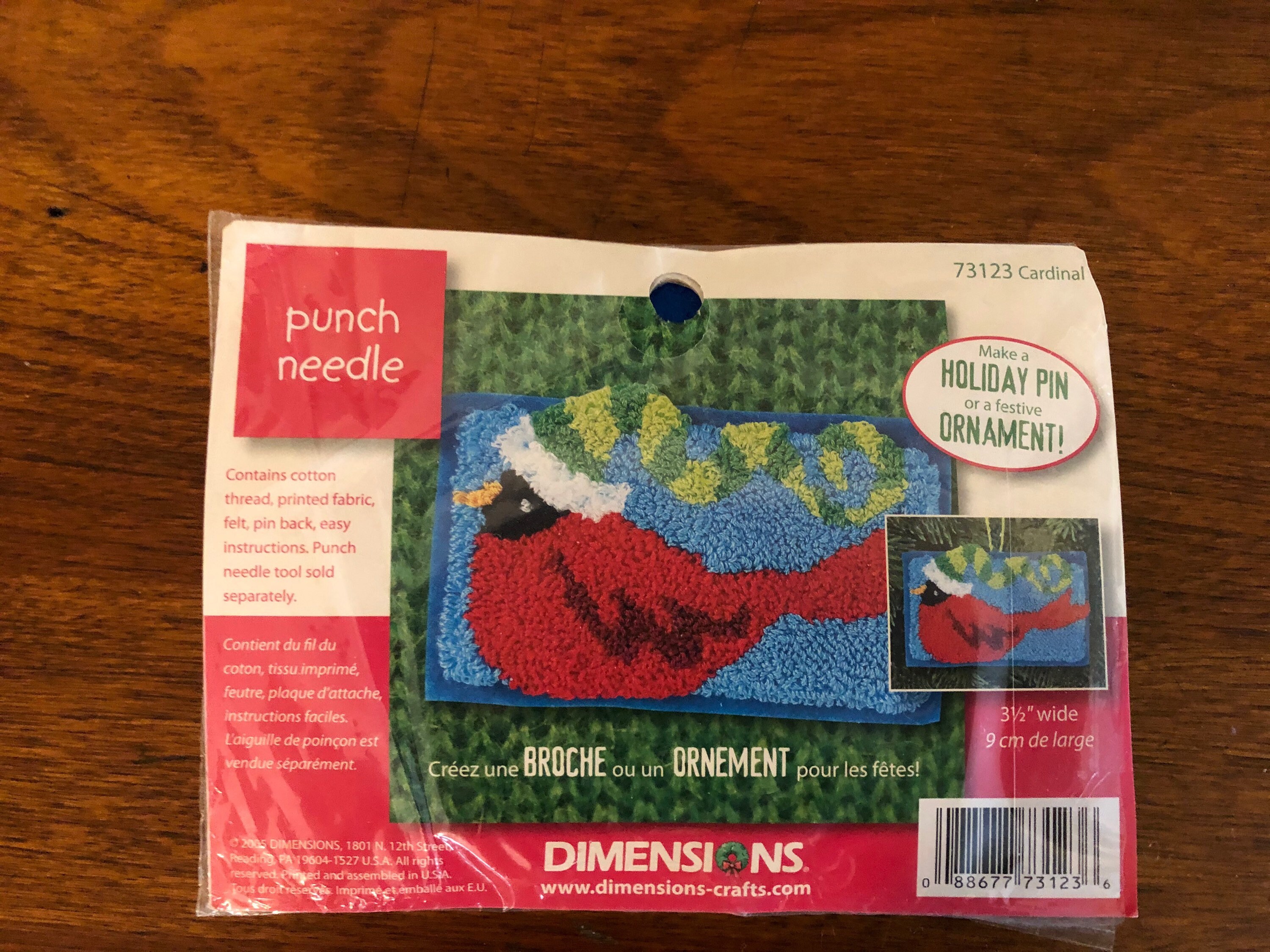 Dimensions Needle Punch Kit- Make a Holiday Pin or Ornament - #73123 ...