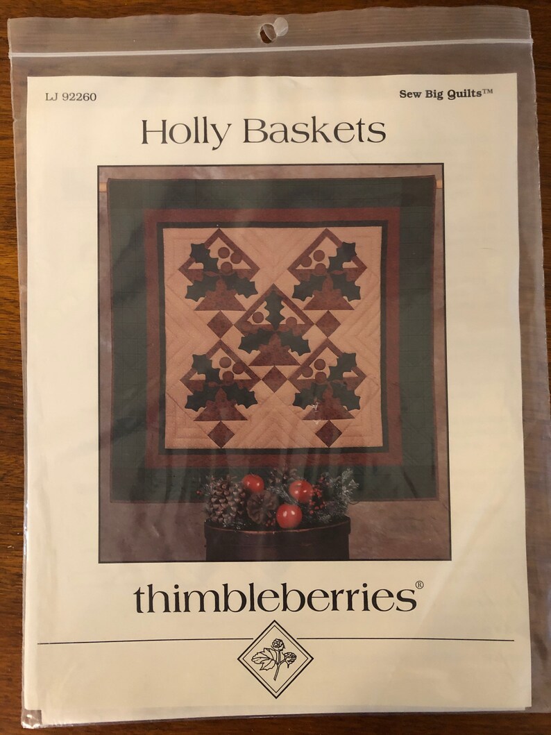 Thimbleberry holly Basket Quilt Pattern for | Etsy