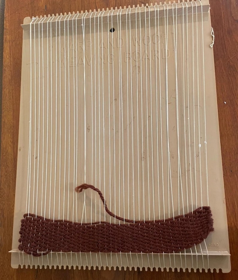 Warp & Woof Weaving Loom Plastic Board-diy Handcraft Weaving Loom 18 ...